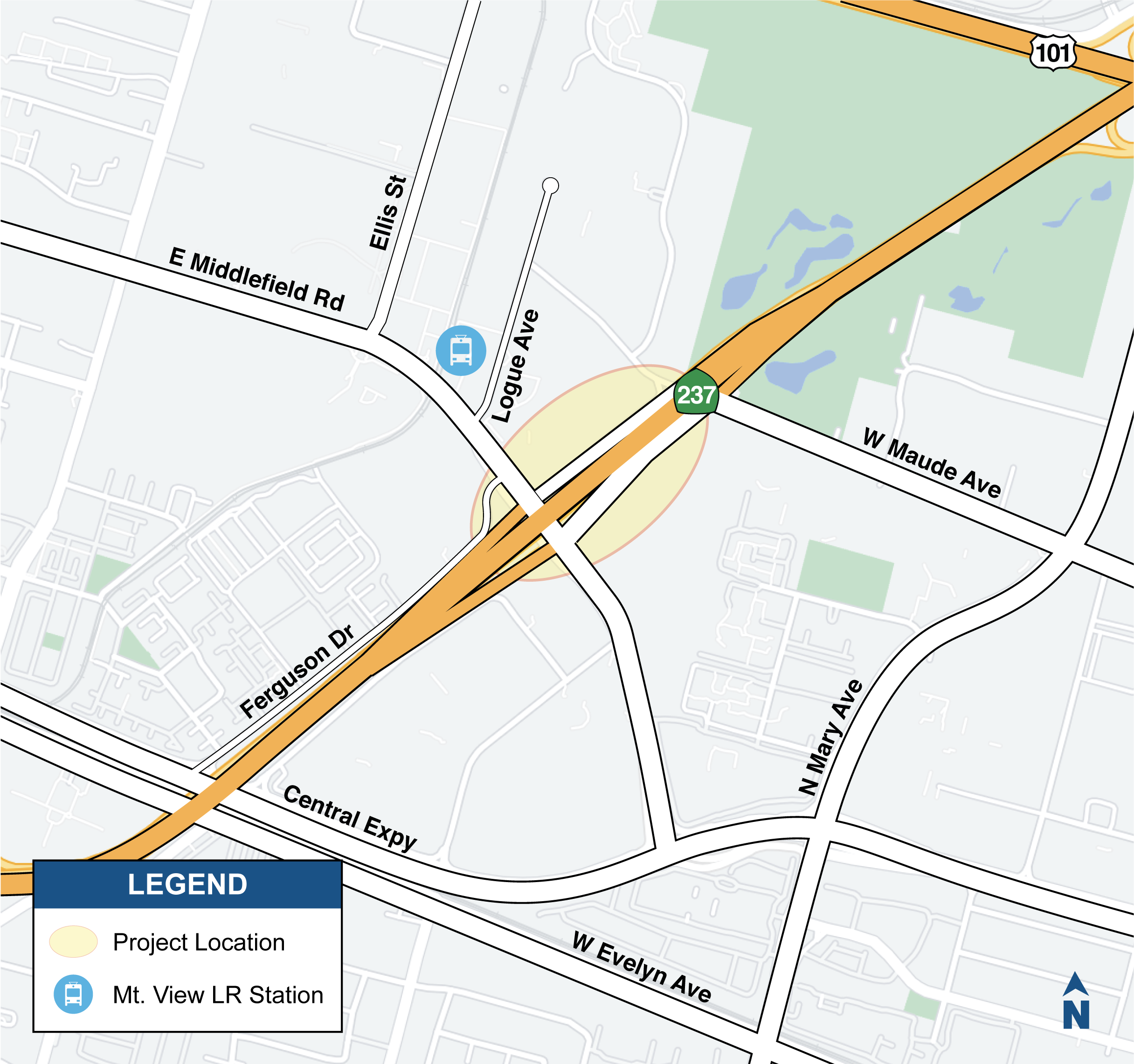 SR 237 Westbound On-Ramp At Middlefield Road | VTA