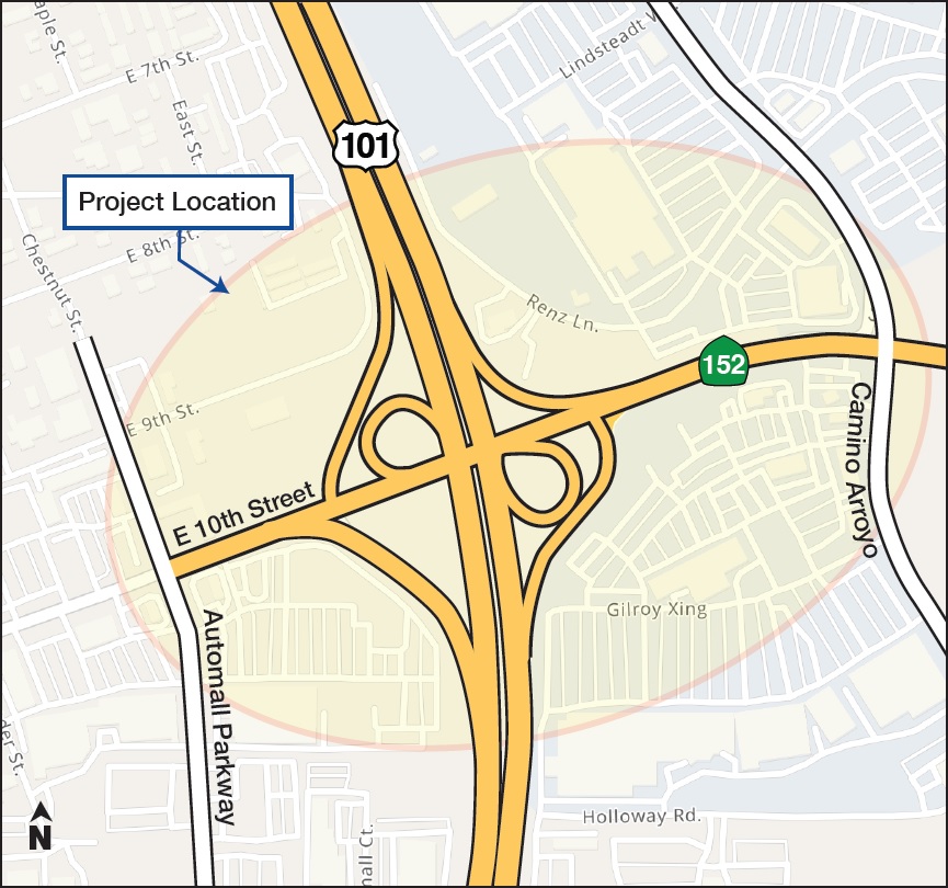 US 101/SR 152/10th St. Interchange Improvement Project | VTA