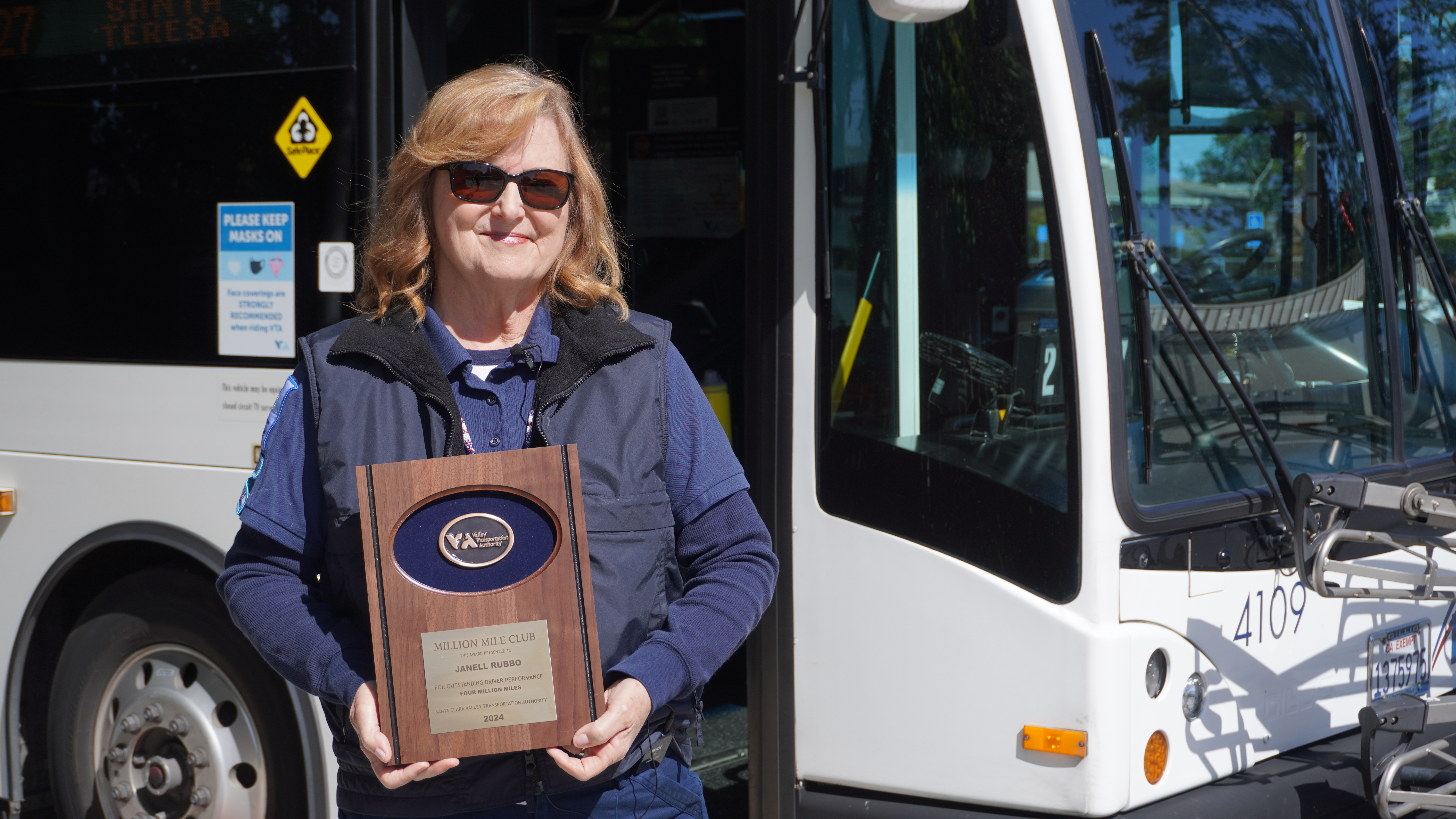 First VTA Driver to Achieve 4 Million Miles Behind The Wheel! | VTA