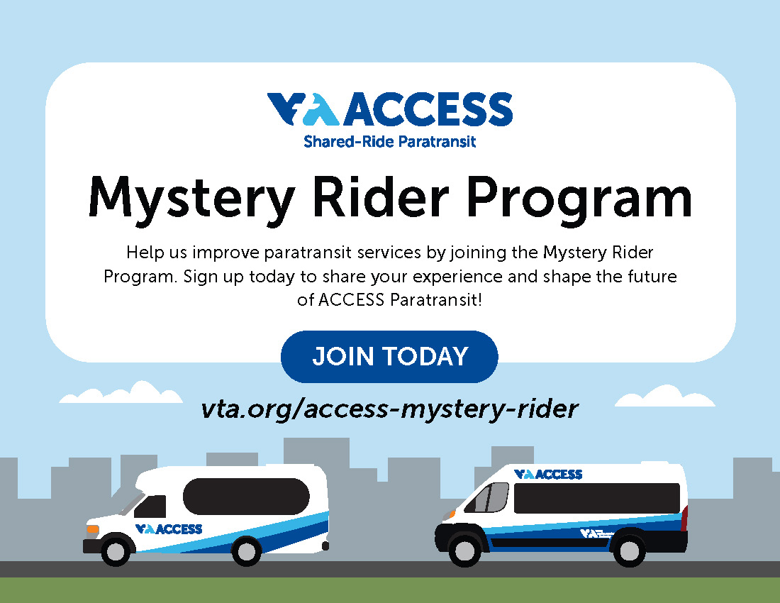 Sign Up For Our Mystery Rider Program Today! | VTA