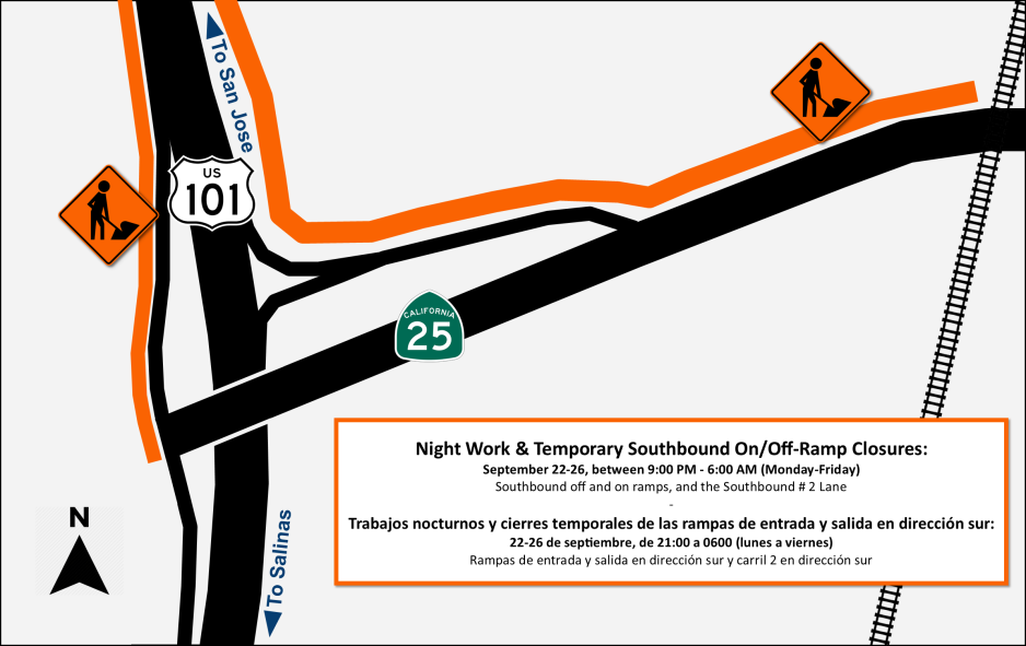 TRAFFIC ADVISORY: Night Work, On/Off-Ramp Closures & Detours (9/22-9/26 ...
